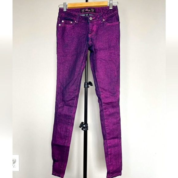 ghosts and angels | Jeans | Vintage Y2k Skinny Low Rise Metallic Pink ...